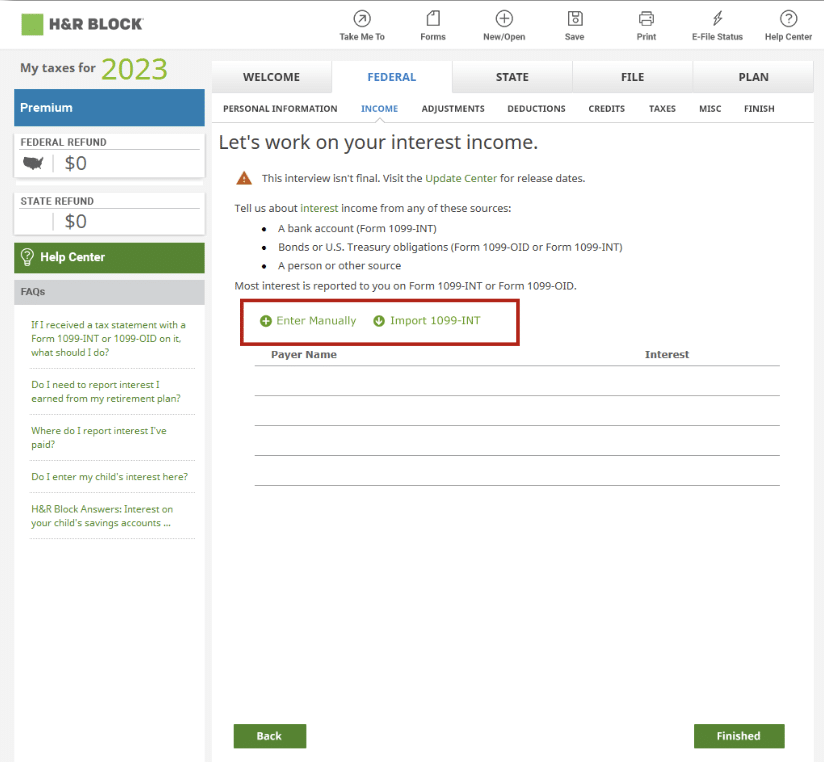 Investor360° Makes Filing Easier for H&R Block Users - SBS Retirement ...